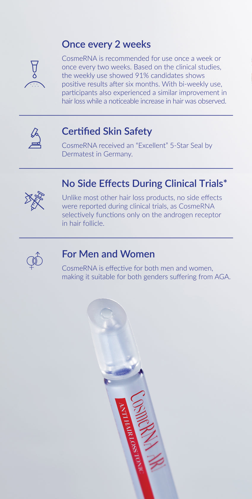 CosmeRNA Anti-hair Loss RNA Tonic (1ml*2EA)